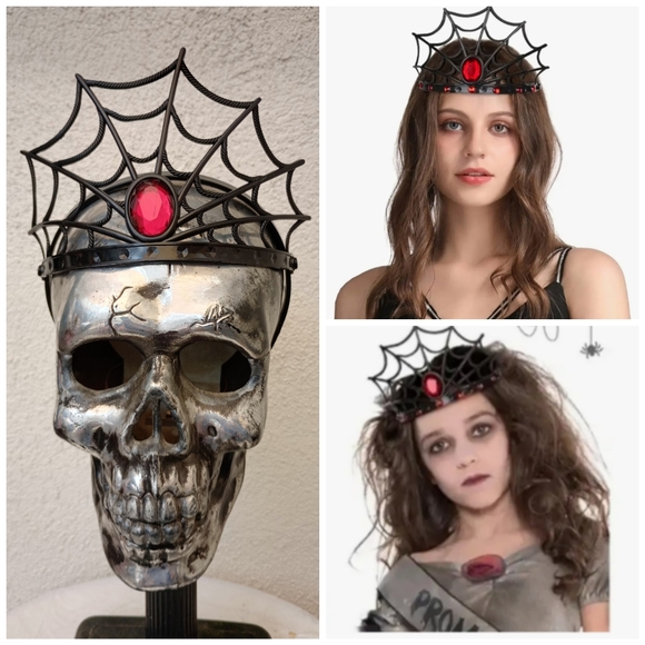 None | Accessories | Tiara Spider Web Queen Party Cosplay Halloween ...